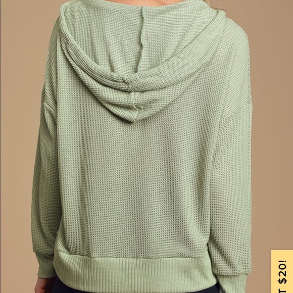 Lulus | Tops | Lulus Getting Warmer Knit Thermal Hoodie | Poshmark